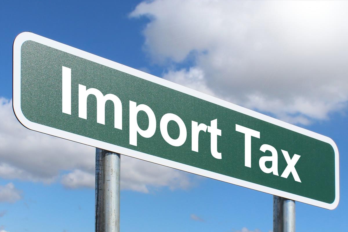 Import Tax Free Of Charge Creative Commons Green Highway Sign Image