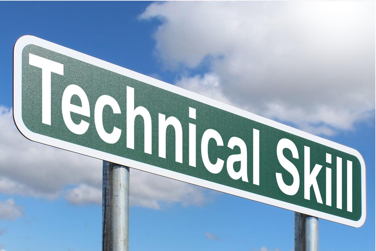 Technical Skill Free Of Charge Creative Commons Green Highway Sign Image