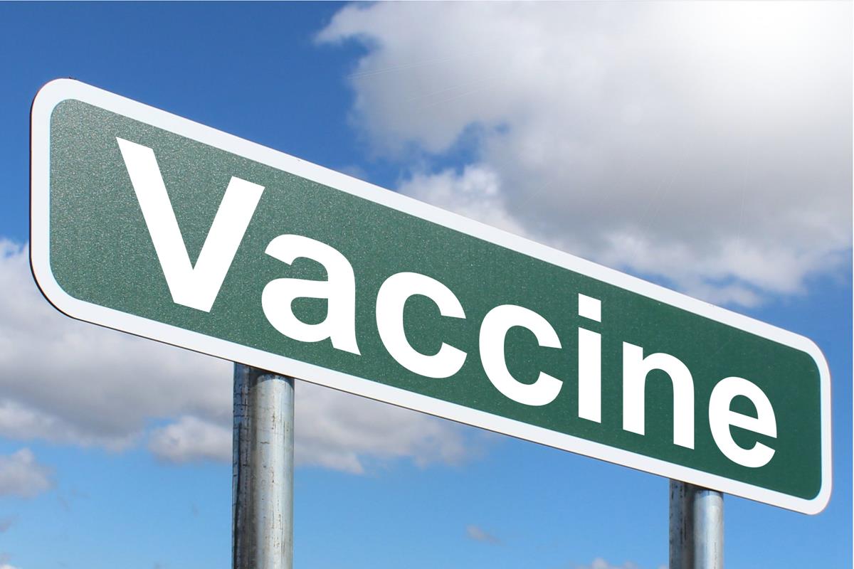 Vaccine Free Of Charge Creative Commons Green Highway Sign Image